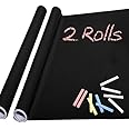 Amazon.com: Chalkboard Paper 2 Rolls-Chalkboard Vinyl Sticker Wallpaper ...