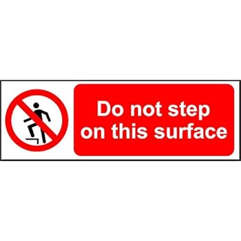 Amazon.com: 5in x 2in Caution Sticker Not A Step Decal Stickers Decals ...