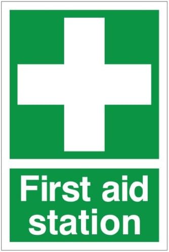 UK Safety Store FA.09W-RP First Aid Station Sign 150mm x 200mm – Rigid ...