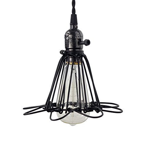 Vintage Cage Pendant Light Fixture for Kitchen Island, Edison - Want It All