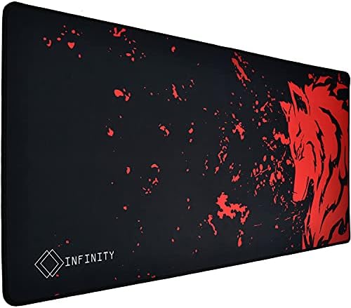 Infinity Gaming Mouse Pad Large Extended XXL Thick Non-Slip Rubber Base ...