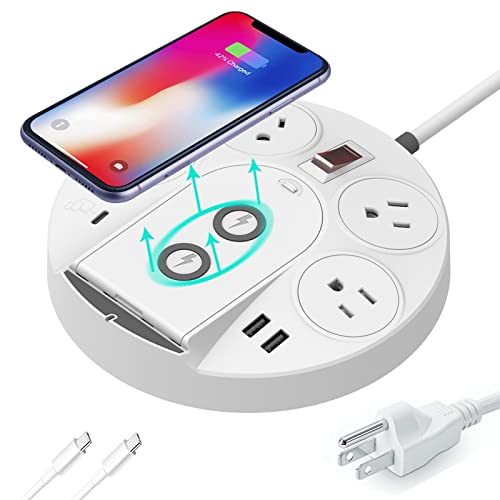 Power Strip Surge Protector with USB C 20W PD, Power Strips with ...