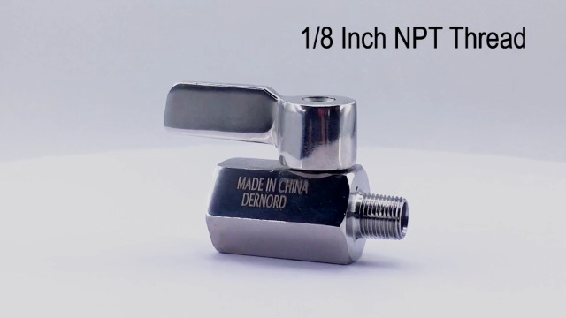 Watch 1/8 inch Stainless Steel Mini Ball Valve on Amazon Live
