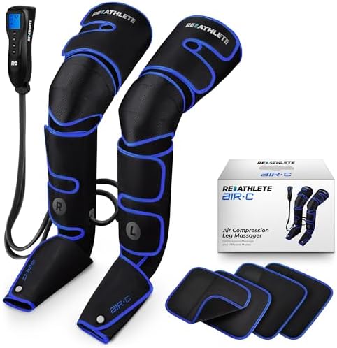 Reathlete Leg Massager, Air Compression For Circulation Calf Feet Thigh ...