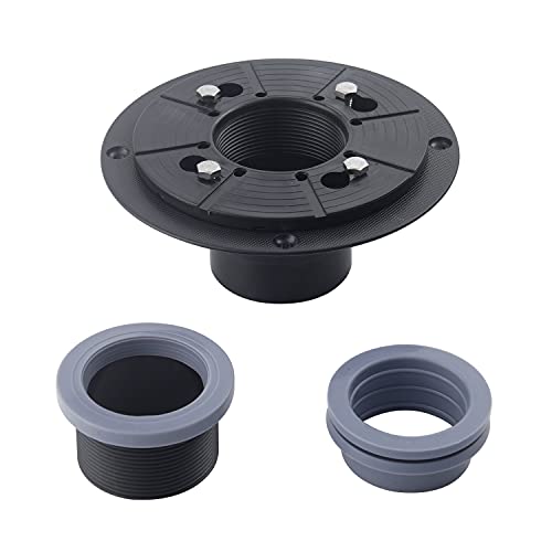 DEOKXZ 2 Inch Shower Drain Base Flange Kit Base, Threaded Adjustable ...