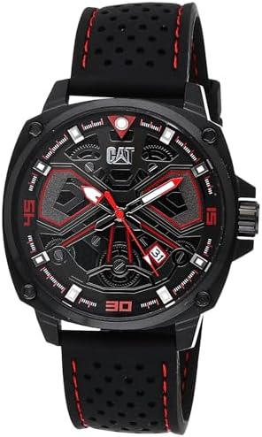 CAT 'Tokyo' Men Watch, 44mm case, Black face, Stainless Steel case ...