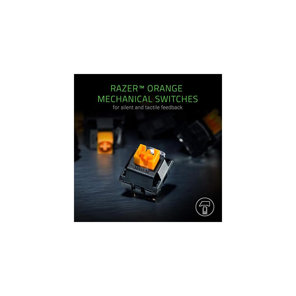 Razer BlackWidow Lite TKL Tenkeyless Mechanical Keyboard : Orange Key ...
