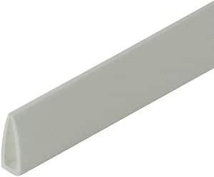 Outwater White Plastic U-Channel, Fits Panels 1/8” Thick, 1/2'' Legs, 3 ...