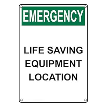 Amazon.com: Weatherproof Plastic Vertical OSHA Emergency Life Saving ...