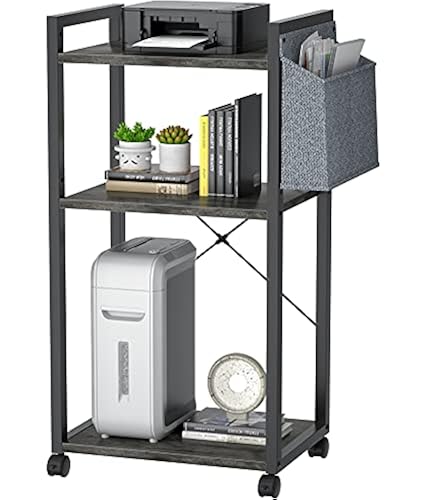 Aheaplus Corner Cabinet, 3-Tier Corner Storage Printer Table with ...