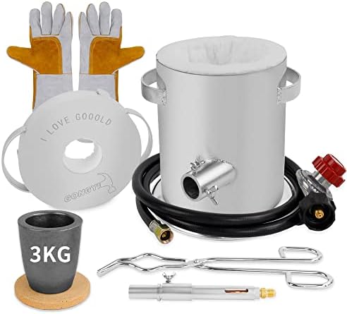 GongYi 3KG Mini Smelting Furnace Kit Stainless Steel Material 2700 ...