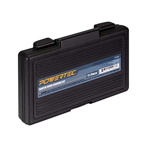 POWERTEC 71221 11-Piece Brass Router Guide Bushing Set | Pro Style ...