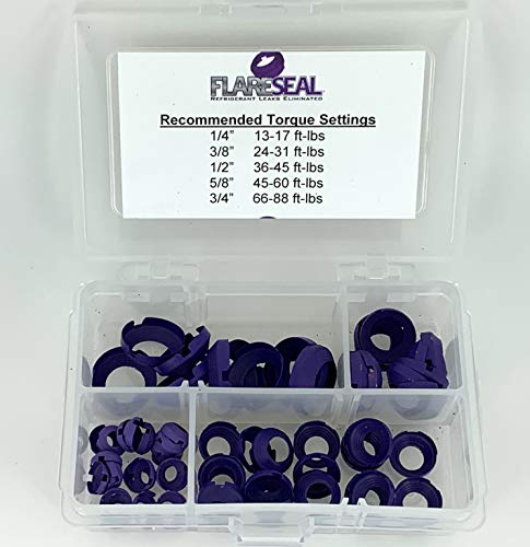 FlareSeal 60 Pack Leak Free SAE Flare Seal Fitting- Variety Pack ...