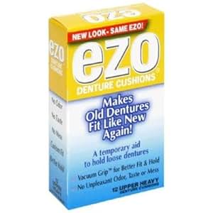 Amazon.com : Ezo Denture Cushions - Upper Heavy, 12 ea 3 Pack by Ezo ...