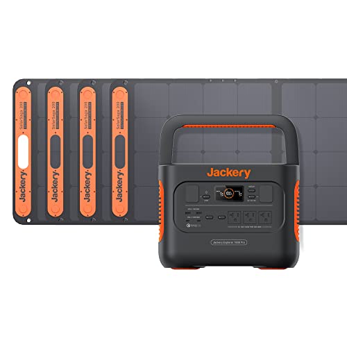 Jackery Solar Generator 1000 PRO 800W, 1002Wh Portable Power Station ...