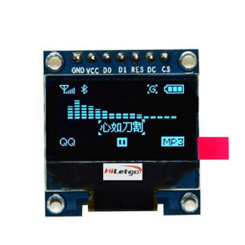 HiLetgo 0.96" SPI Serial 128X64 OLED LCD Display SSD1306 for 51 STM32 Arduino Font Color Blue ...