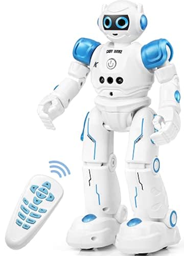 KingsDragon Robot Toys RC Robot for Kids Rechargeable Intelligent Programmable Robot with ...
