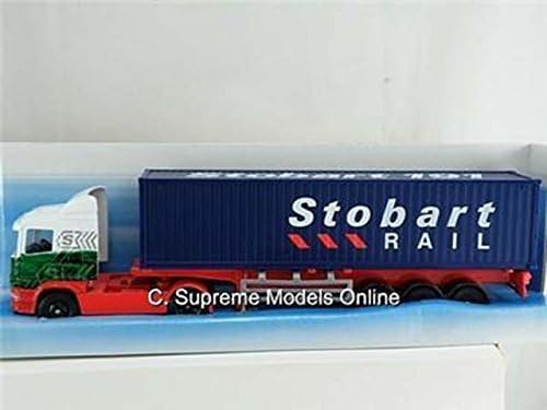 Eddie Stobart Scania Skeletal Container Lorry Model Corgi Rail Truck ...