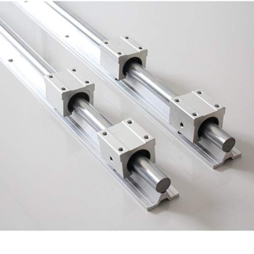 Buy GUWANJI 2pcs Linear Rail CNC Parts SBR20 20mm/0.79inch, 1500mm 59 ...