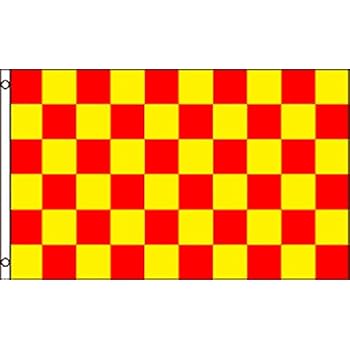 Amazon.com : Black & Yellow Checkered Flag 2x3ft Poly : Garden & Outdoor