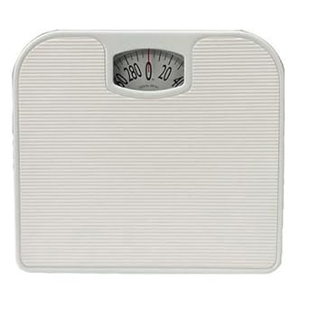 Amazon.com: Taylor 20205014 Analog Bath Scale, Solid Steel, White ...