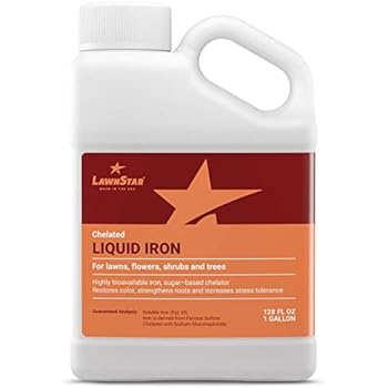 Amazon.com: LawnStar Chelated Liquid Iron (1 Gallon) for Plants - Multi ...