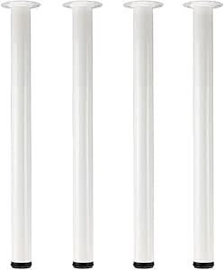 Amazon.com: QLLY 28 inch Adjustable Tall Metal Desk Legs, Office Table ...