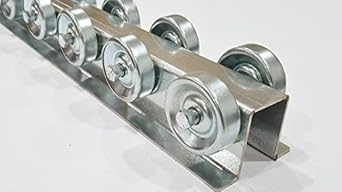 Skate Wheel Flow Rail - Conveyor 5' Long - Flow Rack Conveyor Rail ...