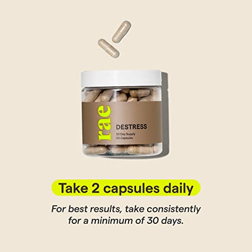 Rae Destress Dietary Supplement Capsules at Quentin Whitney blog