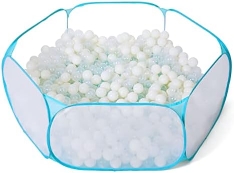 Kids Pop Up Tent Ball Pit Balls Vinsani 100 Multicoloured Soft Plastic ...