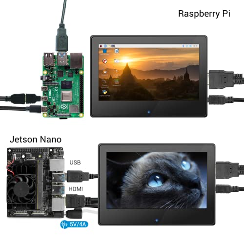 ELECROW Touchscreen Monitor 7 Inch Small HDMI Monitor 1024x600 Computer ...