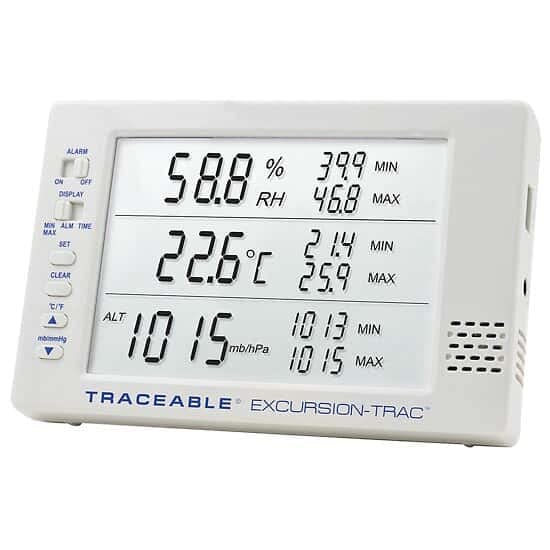 Mua Traceable Excursion-Trac Digital Barometer/Digital Thermohygrometer with Calibration, 7.25 ...