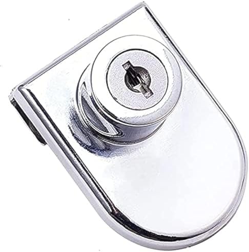 Aicosineg Showcase Lock Stainless Iron Single Glass Door Lock Latch ...