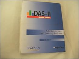 Differential Ability Scales: Administration and Scoring Manual (Second ...