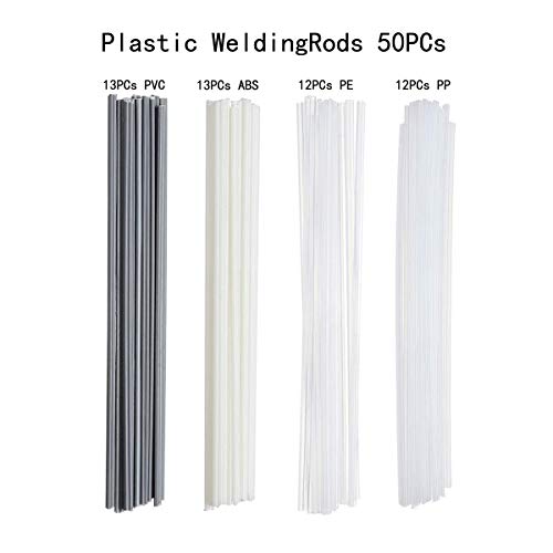 Matrisen 50PCS Plastic Welding Rods - ABS/PP/PVC/PE Plastic Welder Rods ...