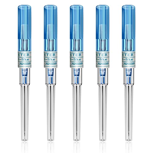 Catheter Needles - 5Pcs Piercing Needles 22 Gauge IV Catheter Needles ...