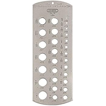 Metal Drill Bit Gauge Wire Bolt Size Diameter Index Metric and SAE ...