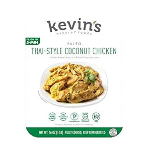 Kevin's Natural Foods, Chicken Sous-Vide Thai Coconut, 16 Ounce: Amazon ...
