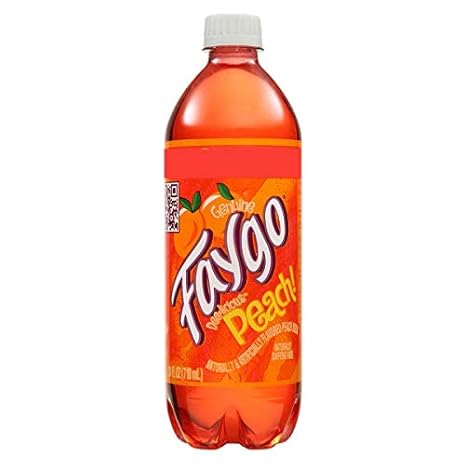 Amazon.com : Faygo Peach Soda Pop 20 oz Bottles (6 Pack) Detroit Famous ...