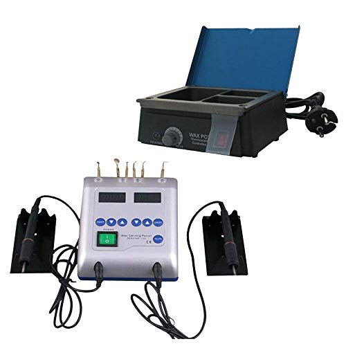Alkita Dental Electric Waxer Carving Pen and Analog Wax Pot Heater Lab ...