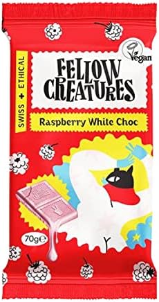 Let's Organic MARKET Fellow Creatures Raspberry White Chocolate Bar ...