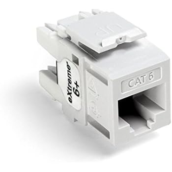 Leviton 61110-RW6 eXtreme 6+ Conector QuickPort, Categoría 6, blanco ...