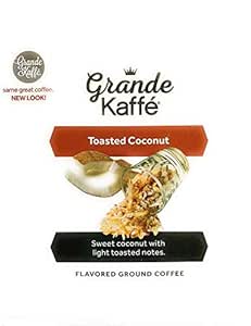 Amazon.com : Grande Kaffe Ground Coffee (Toasted Coconut) : Grocery ...