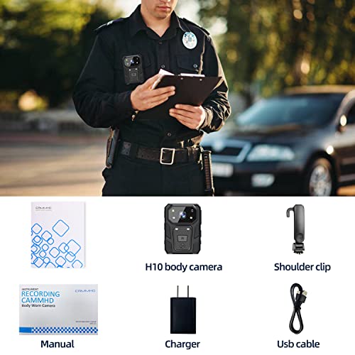 CAMMHD 1296P HD Body Camera with Audio and Video Recording 15Hours ...