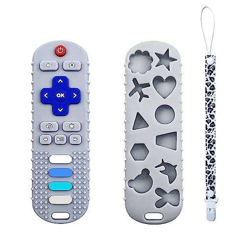 Remote Control Teether for Baby,Silicone Infants Teething Toys,Baby ...