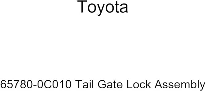 Amazon.com: Toyota 65780-0C010 Tail Gate Lock Assembly: Automotive