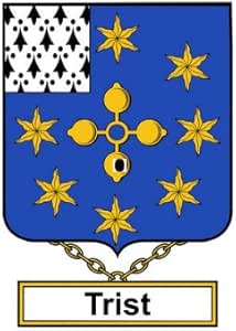 Amazon.com : Trist Family Crest Coat of Arms Mouse Pad : Office Products