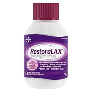 RestoraLAX Powder Laxative, Effective Relief, No Taste, No Grit, No Gas ...