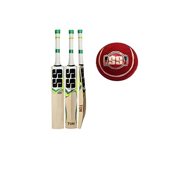 SS T20 Storm Cricket Bat with Penn Extra Duty Tennis Ball (Bat Cover ...