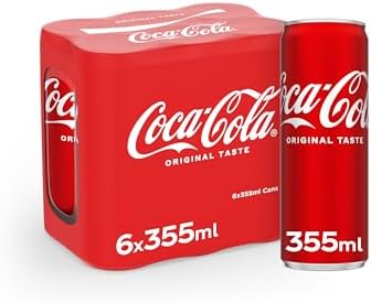 Coca-Cola Original Taste , Carbonated Soft Drink , Can 355ml , pack of ...